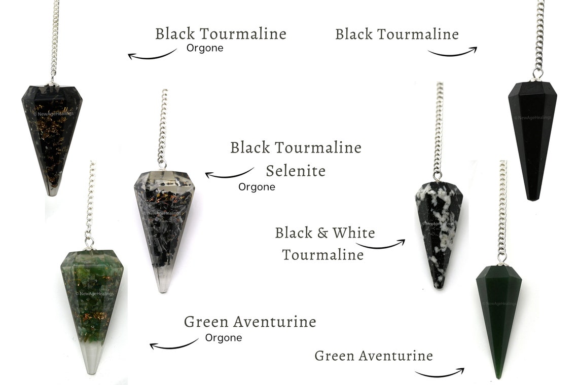 A Crystal Dowsing Pendulums for Divination Orgone Pendulum | Etsy