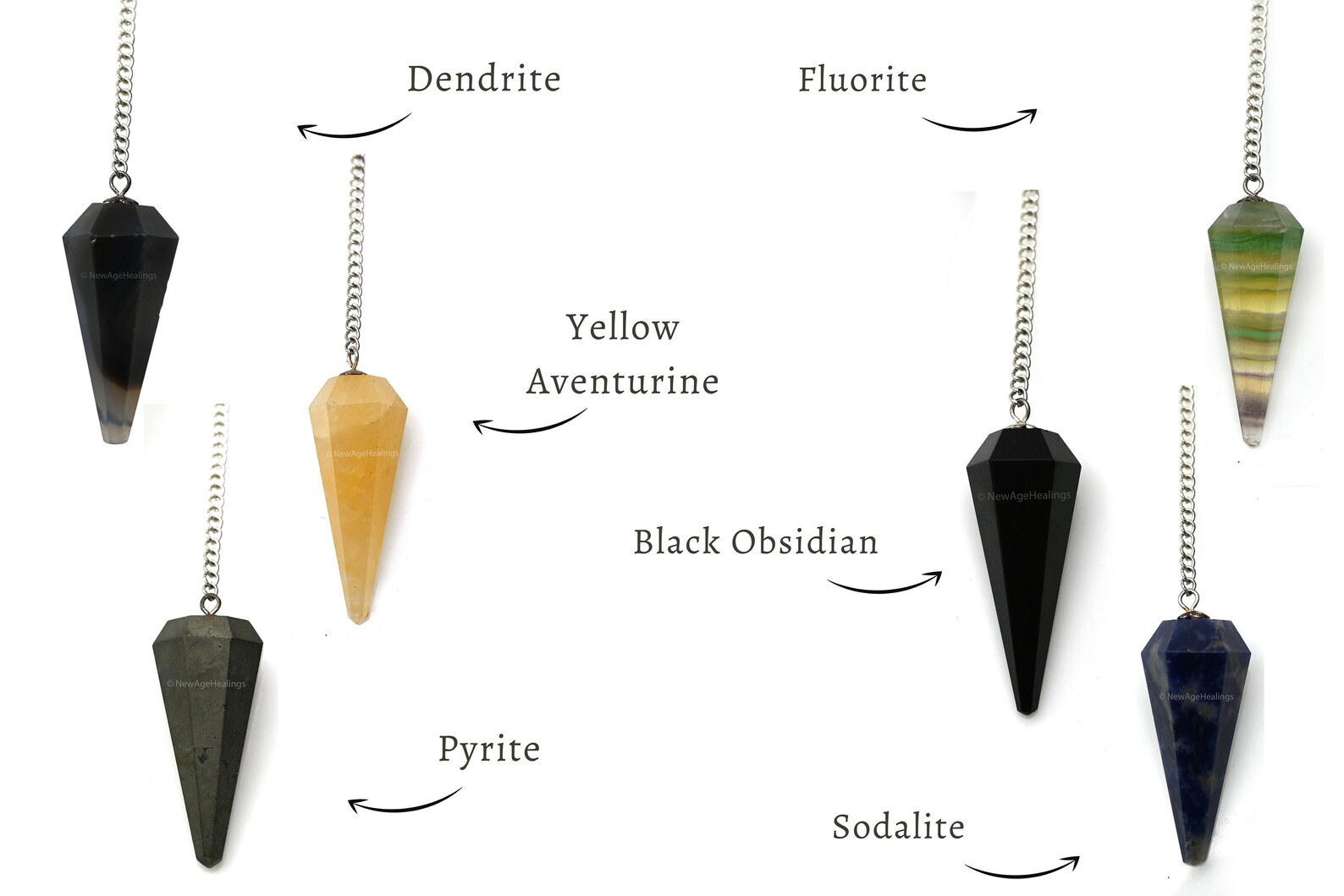 A Crystal Dowsing Pendulums for Divination Orgone Pendulum | Etsy