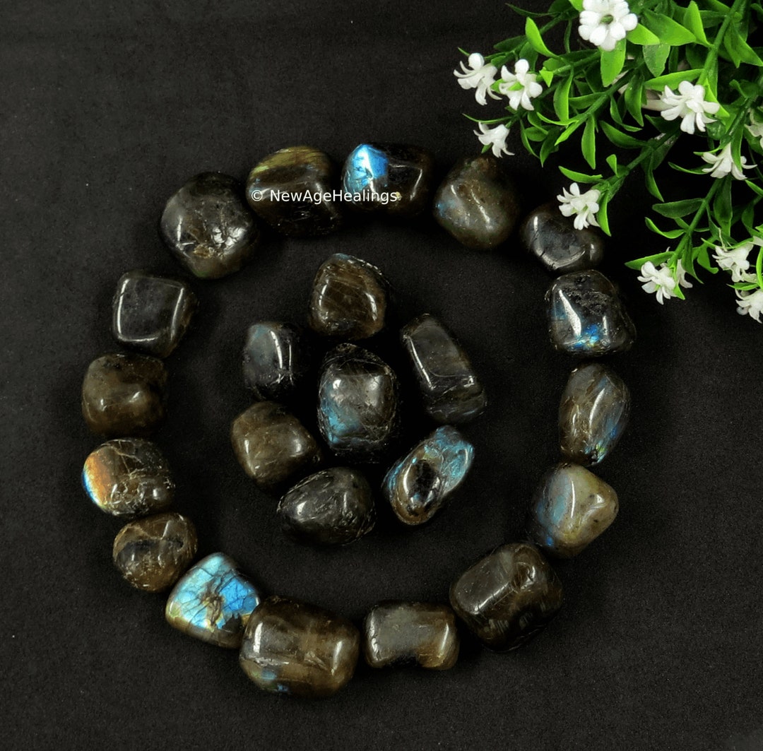 Labradorite Tumbled Stones 1 Lb A Grade Natural Gemstone Crystals for ...