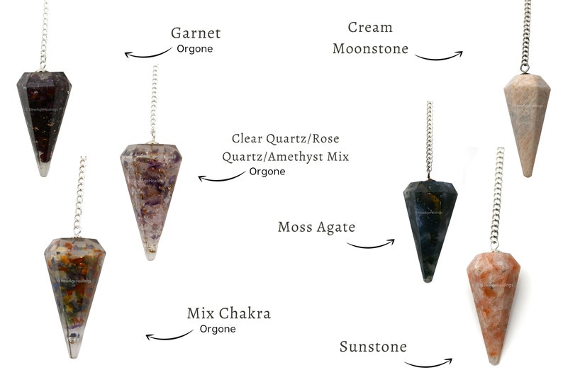 A Crystal Dowsing Pendulums for Divination Orgone Pendulum - Etsy