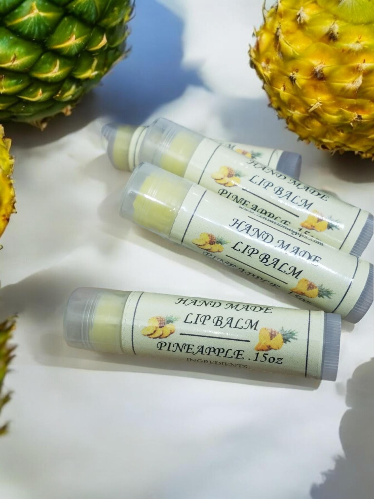 Pineapple Lip Balm, Beeswax Lip Balm, Lip Skin Care, Pineapple ...