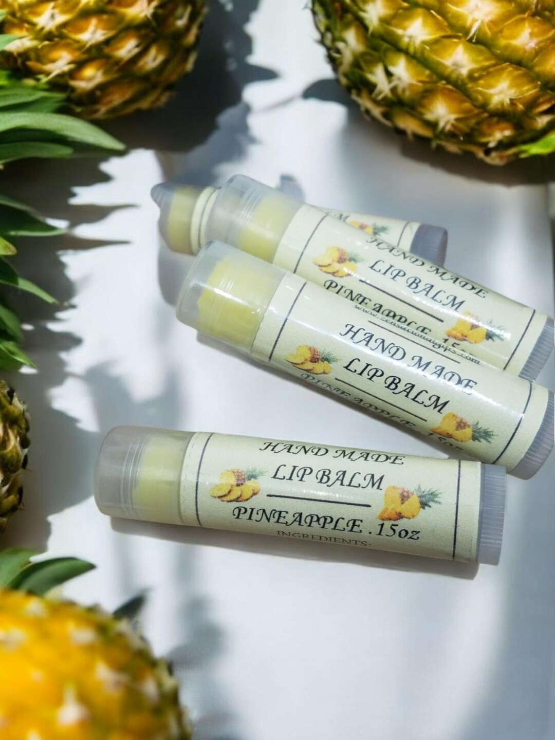 Pineapple Lip Balm, Beeswax Lip Balm, Lip Skin Care, Pineapple ...