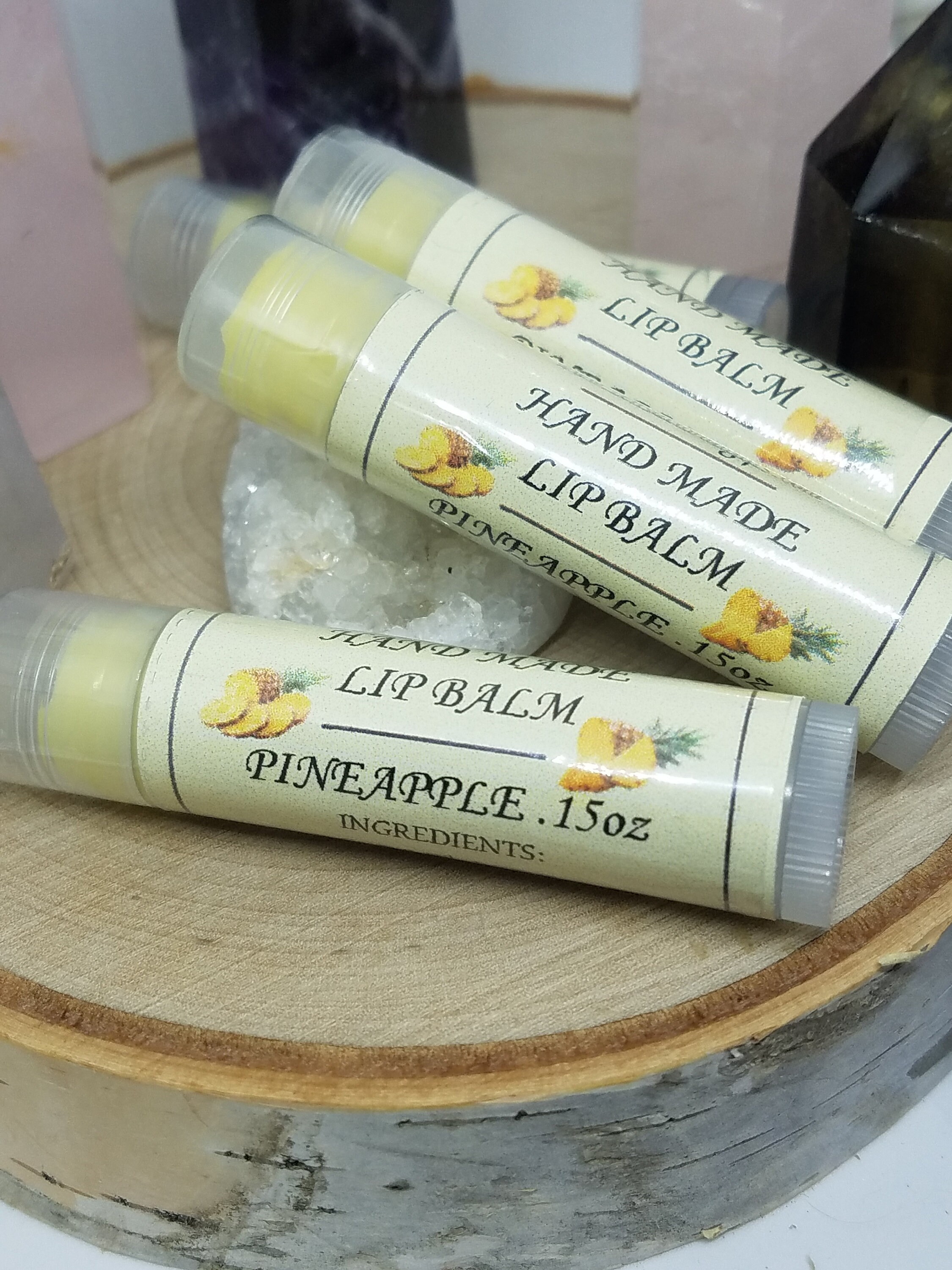Pineapple Lip Balm, Beeswax Lip Balm, Lip Skin Care, Pineapple ...