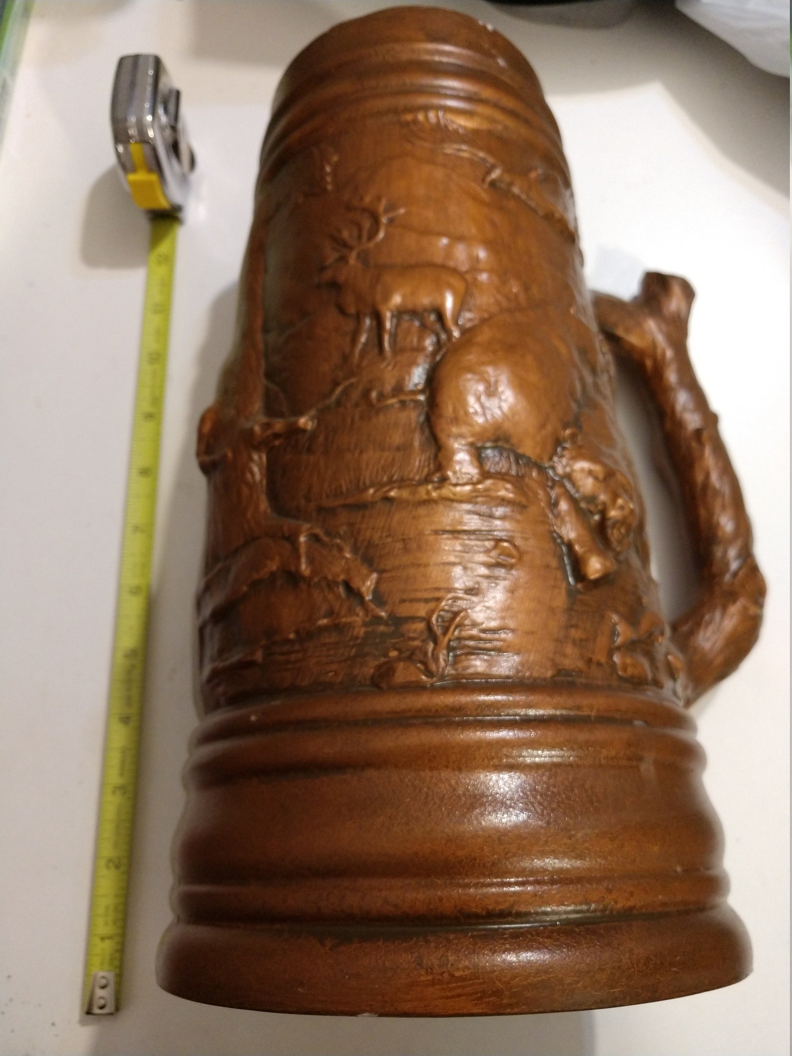 12" Tall Wilderness Holland Mold 1974 Giant Size Beer Stein Mug Orvase ...