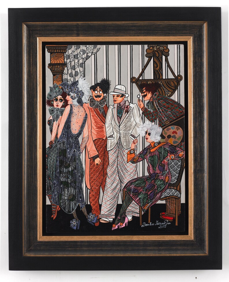 1920s Art Deco Original Art Prints. Fine Art Prints. Vintage Style Art ...