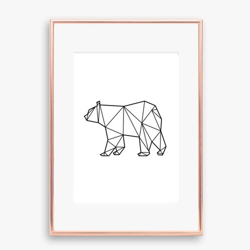 Geometric Sloth Wall Art Polygon Art Wall Decor Home Decor | Etsy UK