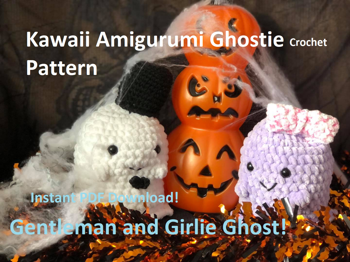 Amigurumi Kawaii Crochet Ghostie Pattern 2 Ghosts in 1 Easy - Etsy