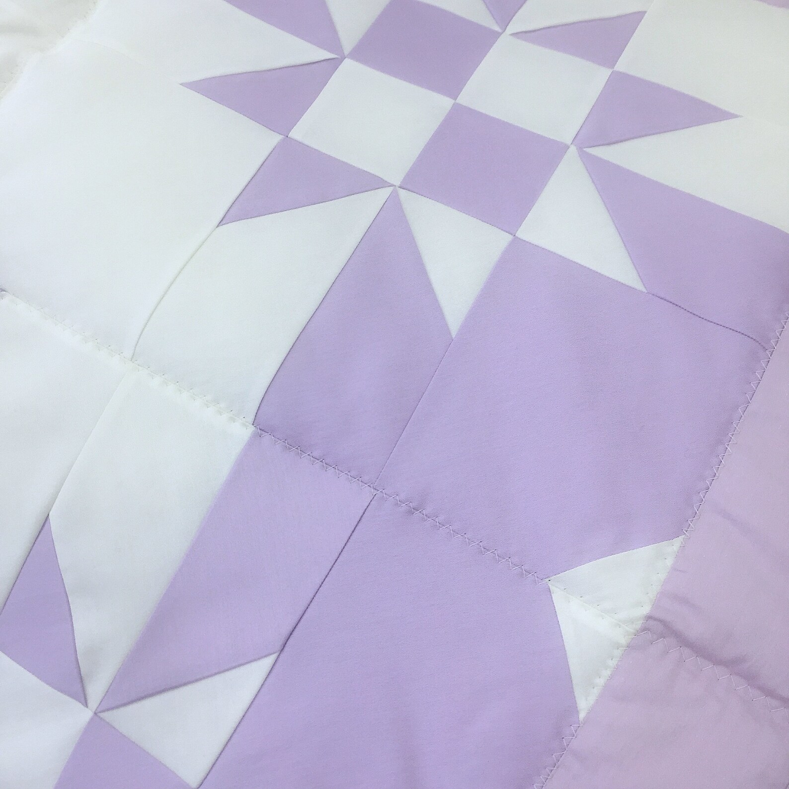 Lilac Patchwork Quilt – Handmade Cotton Bedding, Soft Boho Throw, Cozy Bedroom & Living Room ...