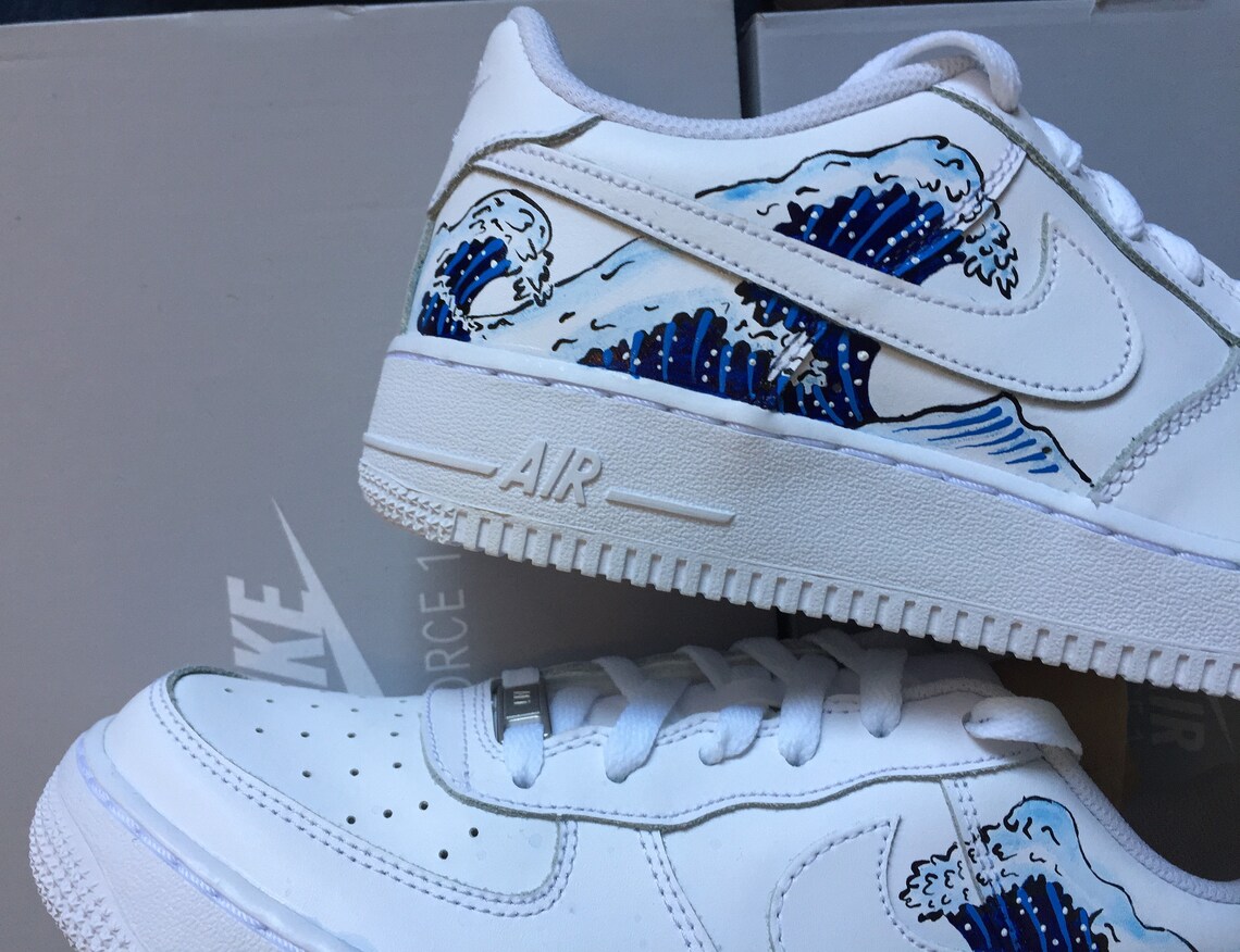 Custom Wave of Kanagawa Air Force 1 - Etsy