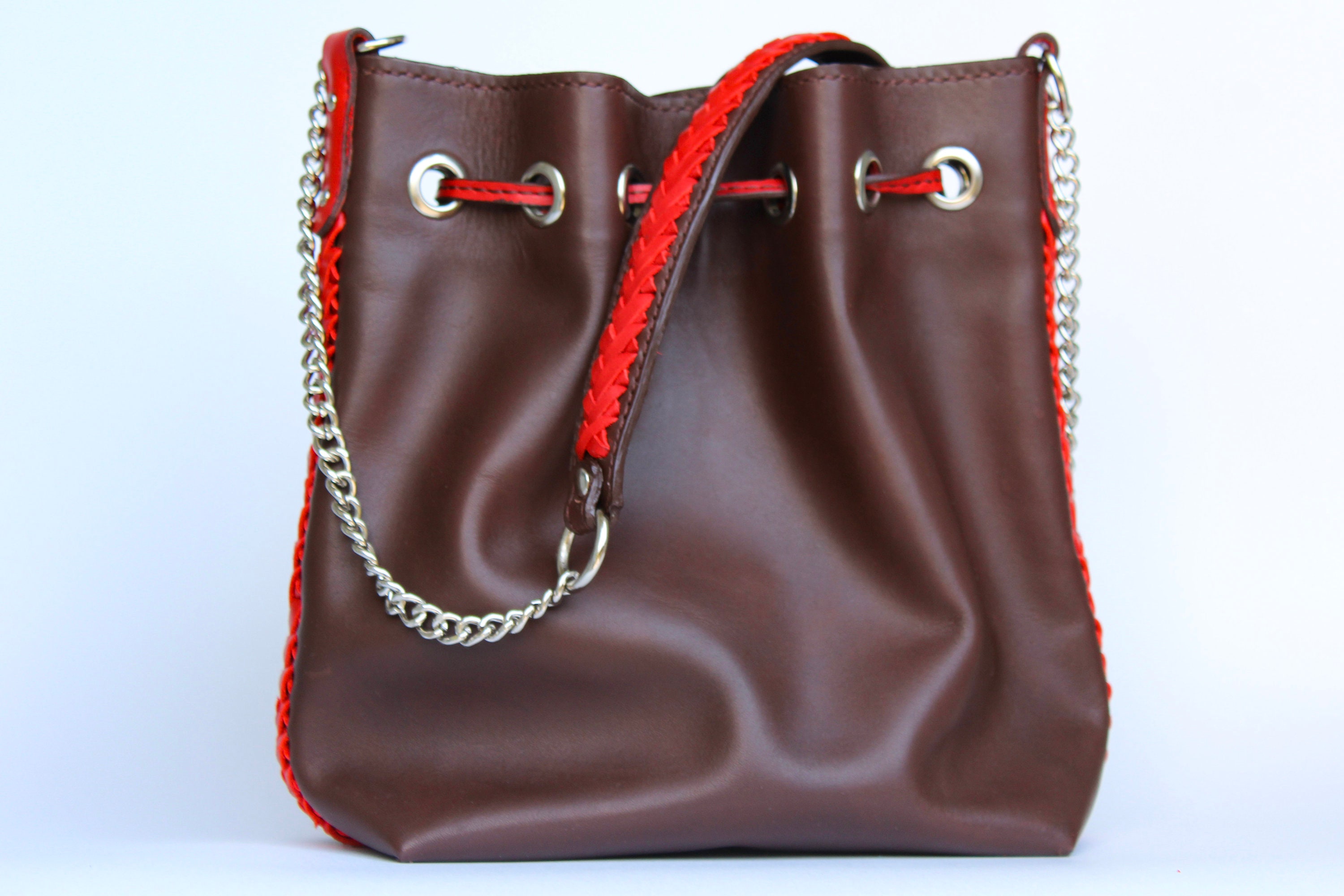 Leather Bucket Bagbucket Bag Drawstring Bag Crossbody Bag | Etsy