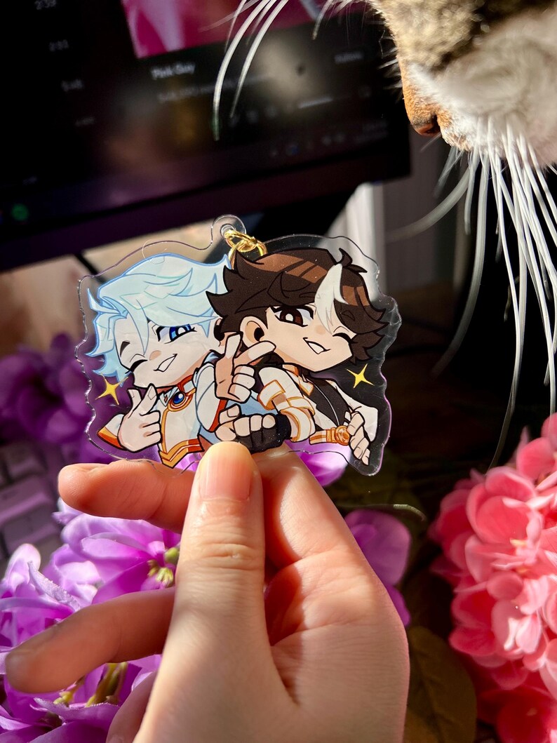 Nicest Duo Keychain | TBHX - Etsy UK