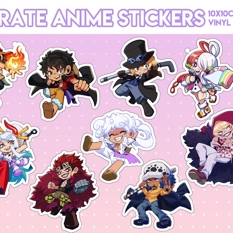 One Piece Vinyl Stickers - Etsy
