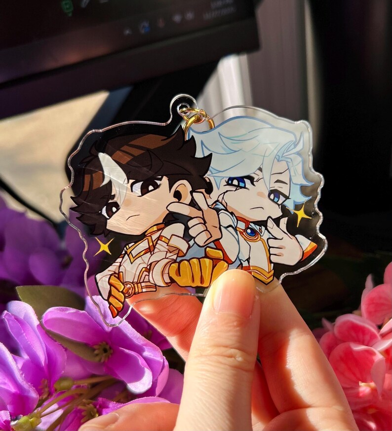 Nicest Duo Keychain | TBHX - Etsy UK