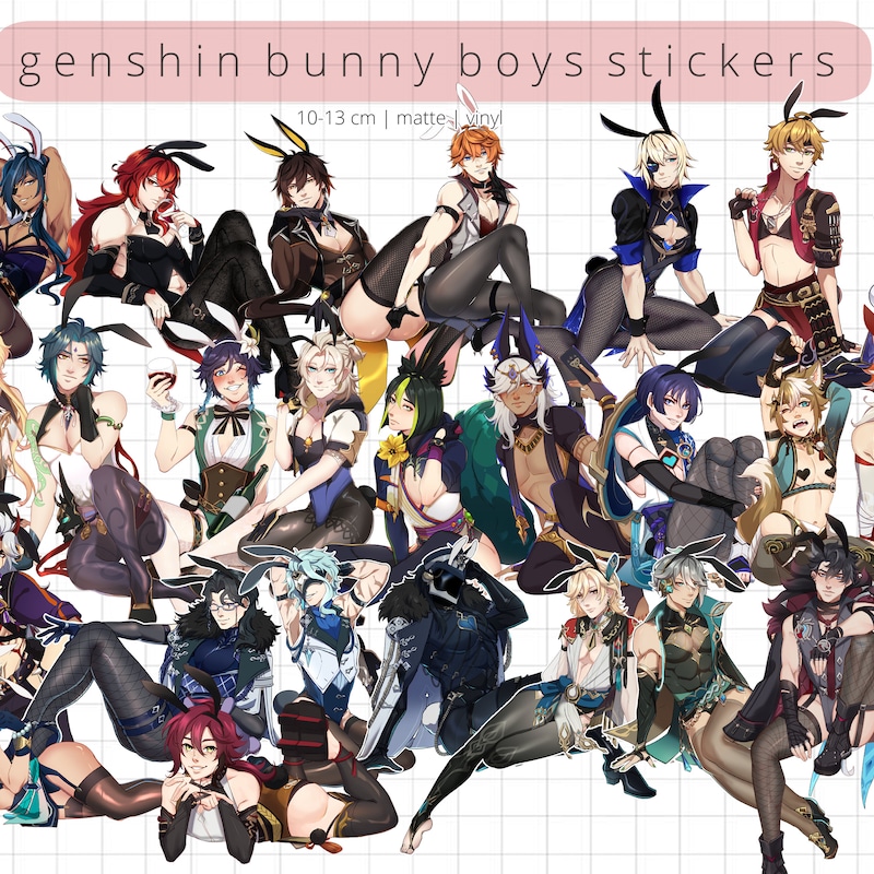 Genshin Clear Stickers - Etsy