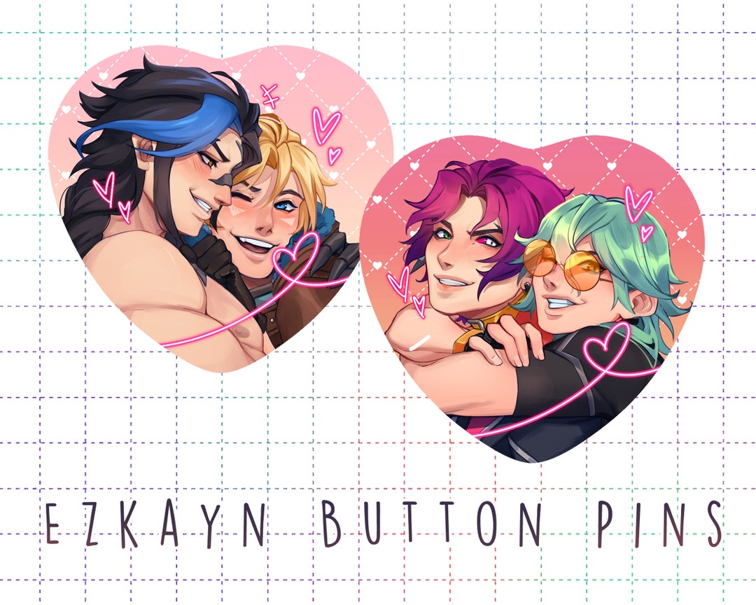 Ezkayn Heart Button Pins - Etsy