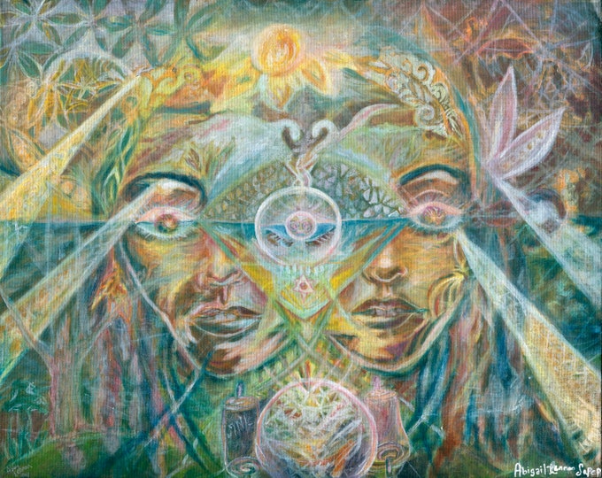 Mystical Eye Pyramid Art Print Cosmic Visionary Decor Poster 18x24in - Etsy