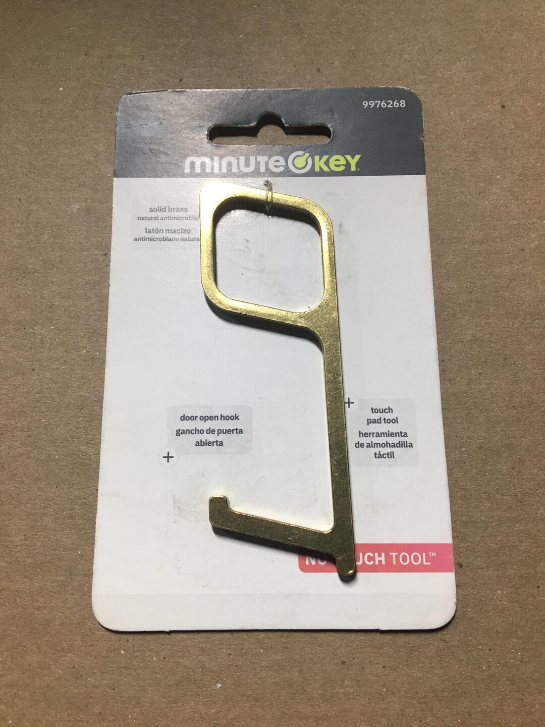 Minute Key No-touch Tool - Solid Brass - Etsy
