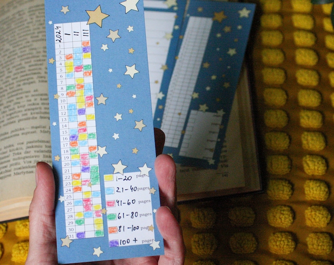 Bookmark Tracker, Reading Habit Tracker Bookmark, Gift for Booklover ...