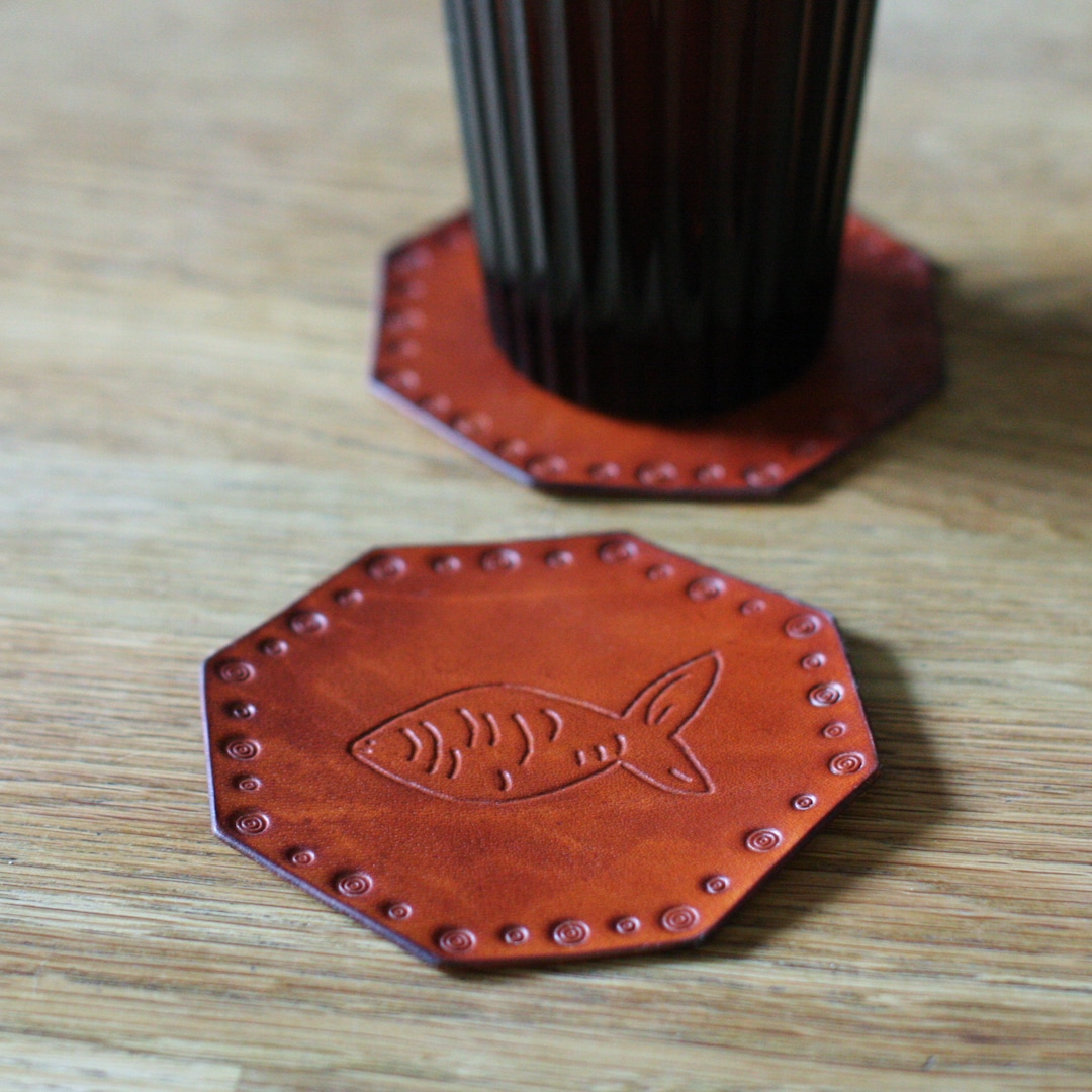 Fisherman's Gift Drink Coaster, Fishing Gifts, Housewarming Gift Idea ...
