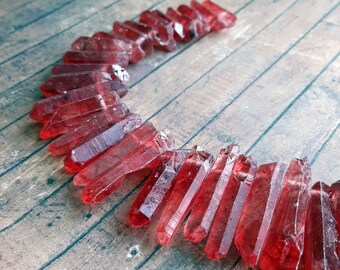 Raw Red Quartz - Etsy