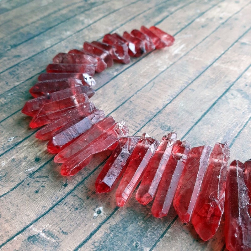 Raw Red Quartz - Etsy