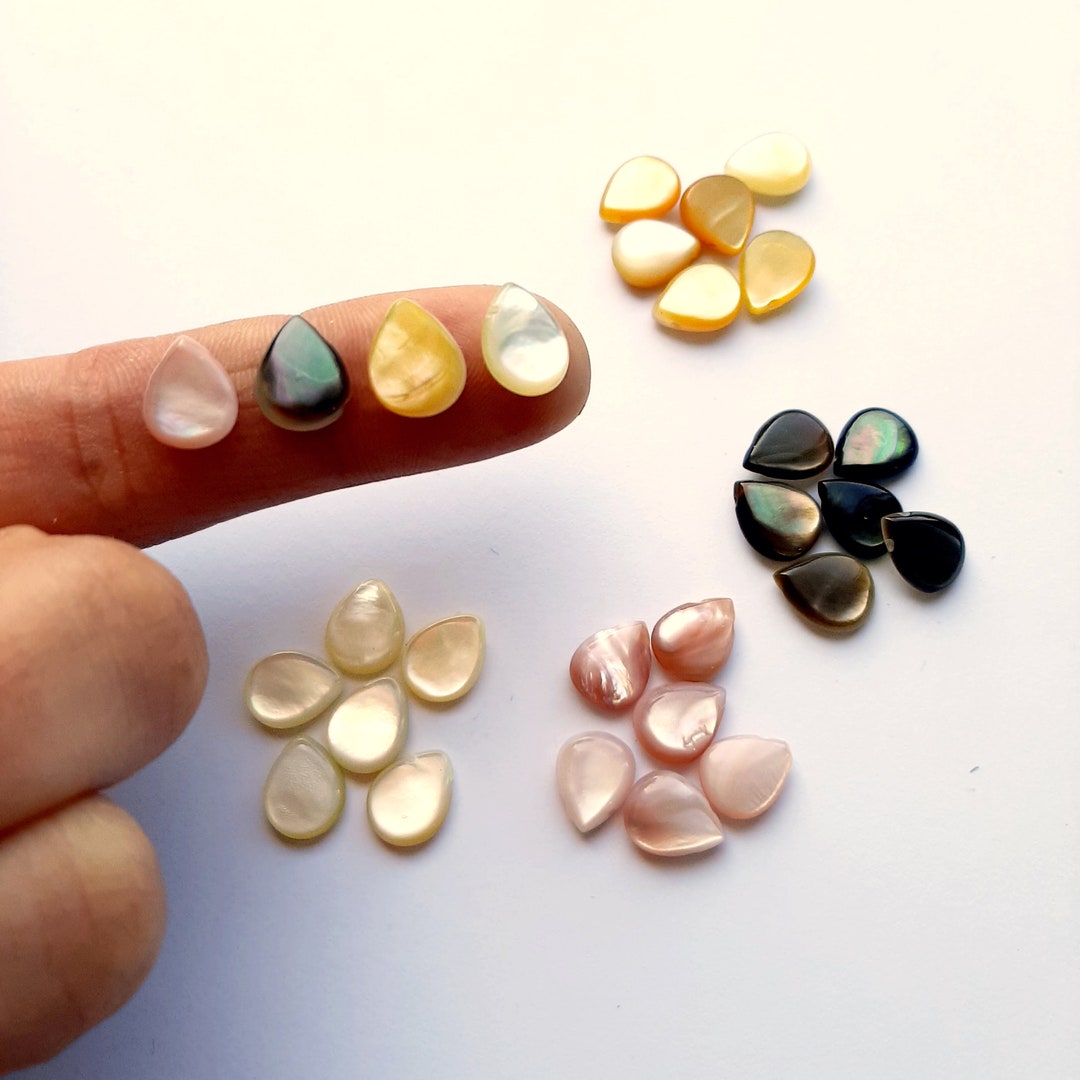 Natural Mother of Pearl Water Drops, Natural Shell Pendant, Water Drop ...