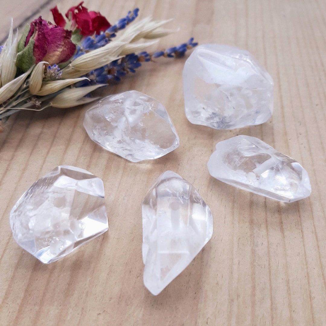 Large Clear Quartz Crystal Chunks, Natural Quartz Nugget Beads, Crystal ...