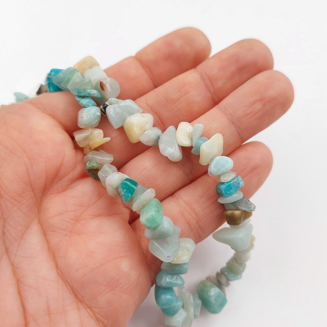 Amazonite Gemstone Chip Beads Strand 16 Inch Strand - Etsy