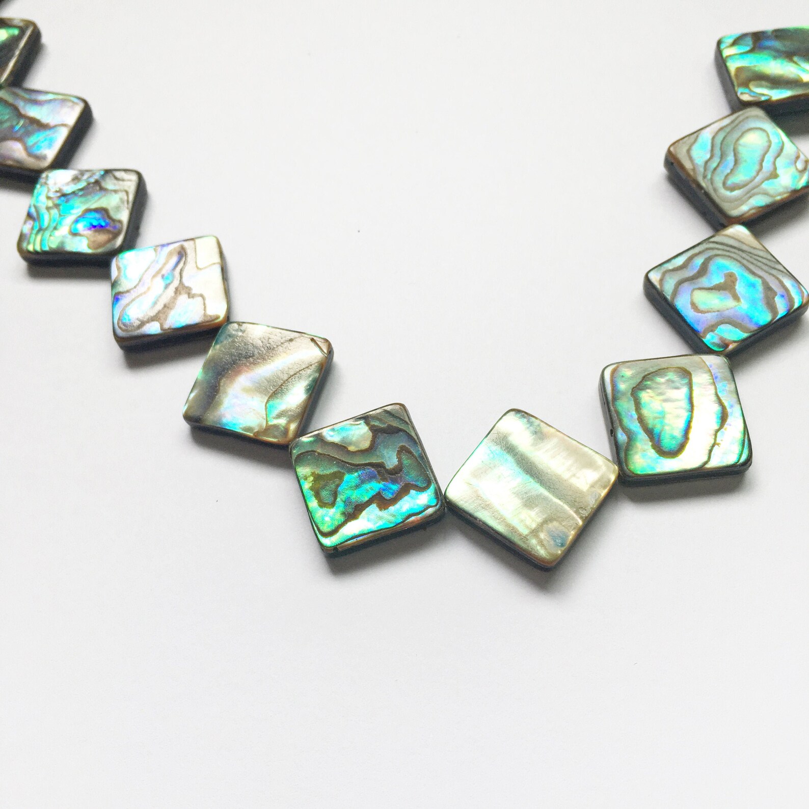 Abalone Shell Beads Square Natural Abalone Beads 16x16mm - Etsy