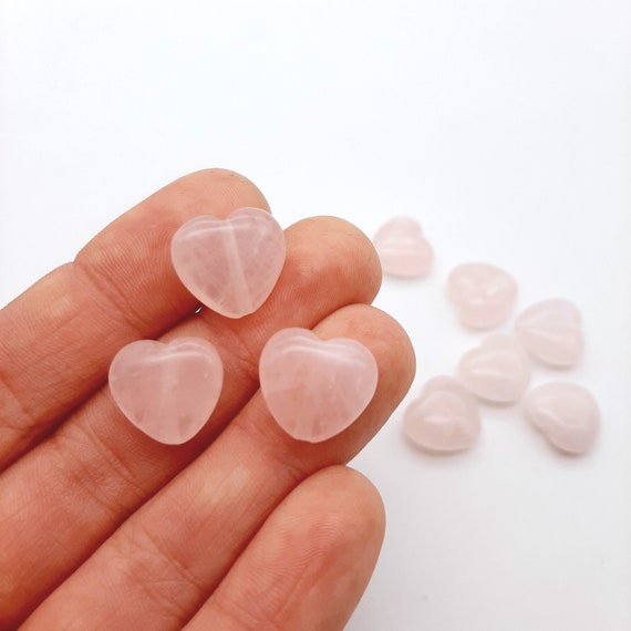 Heart shaped pink quartz store