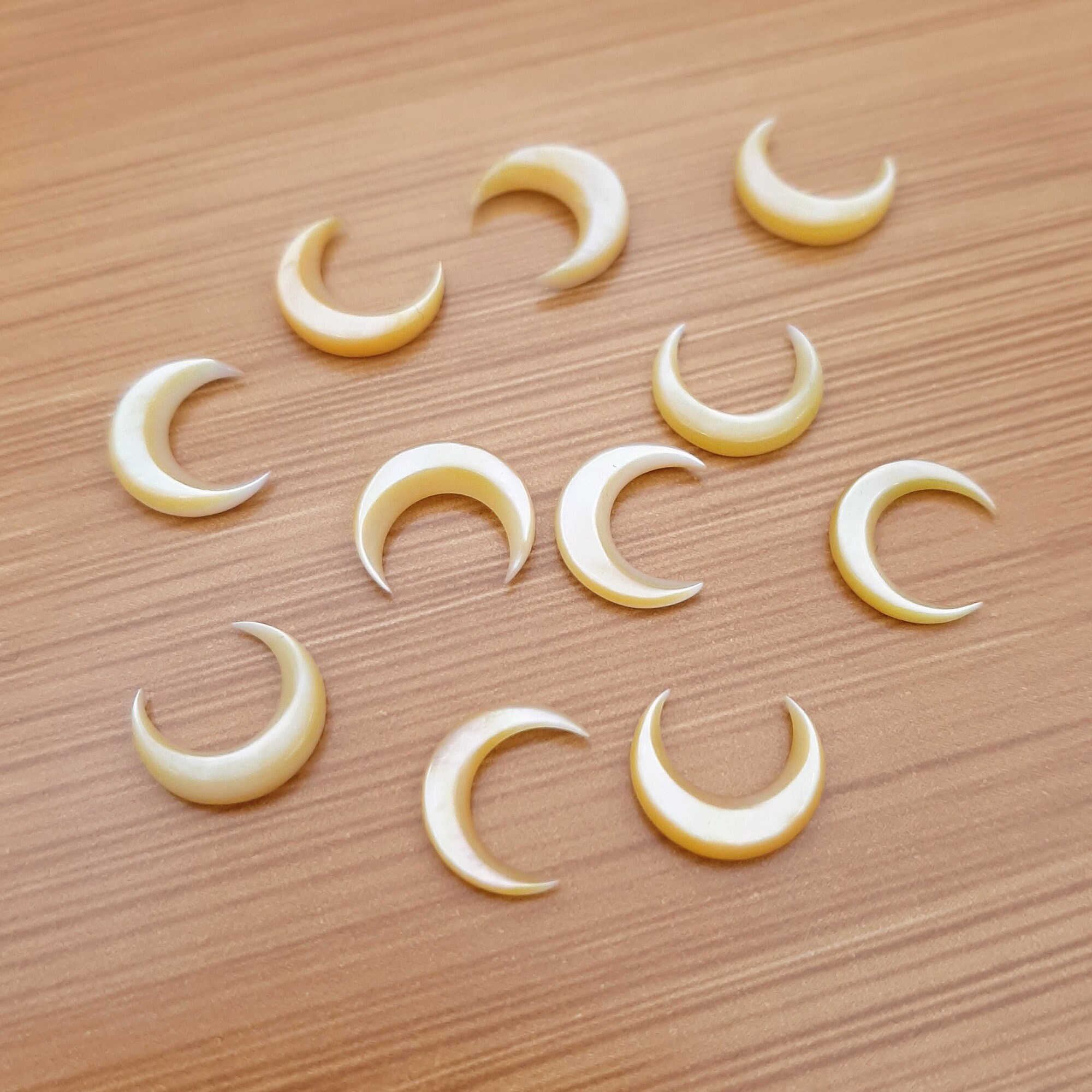 Natural Shell Moon Hand Carved Moon Shaped Shell Moon - Etsy UK