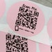 QR Code Stickers Custom QR Code Thermal Printer Label Instagram Social ...