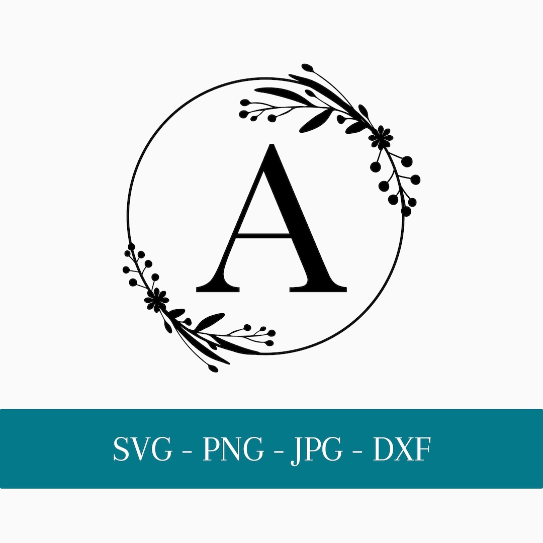 Monogram SVG Alphabet Fancy Monogram Font Alphabet Monogram Cut File ...