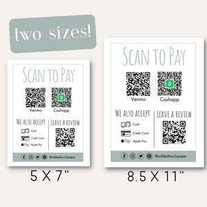 Scan to Pay Templates Custom Payment Qr Code Sign Scan to Pay Sign With ...