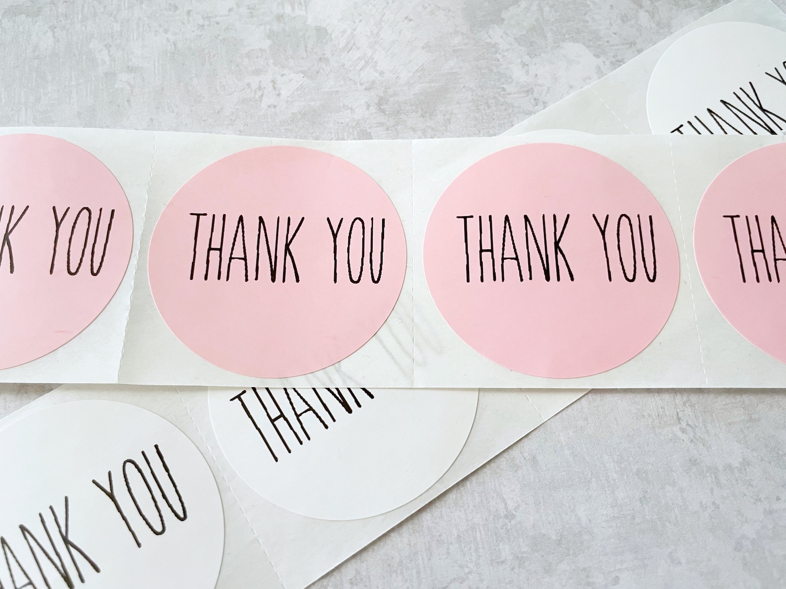 Thank You Stickers, Small Business Thank You Circle Sticker, Round ...