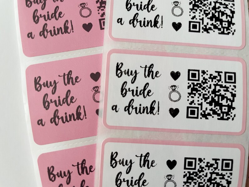 Venmo Sticker Cashapp Sticker Bachelorette Party Buy the Bride A Drink ...