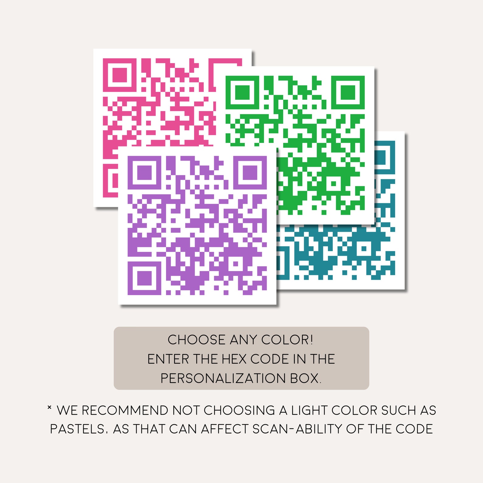 Custom QR Code Small Business Digital QR Code Custom Generated QR Code Social Media Qr Code ...