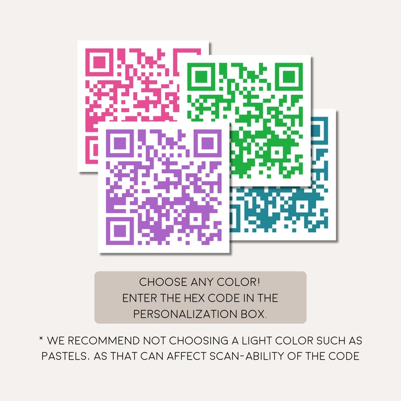 Custom QR Code Small Business Digital QR Code Custom Generated QR Code ...