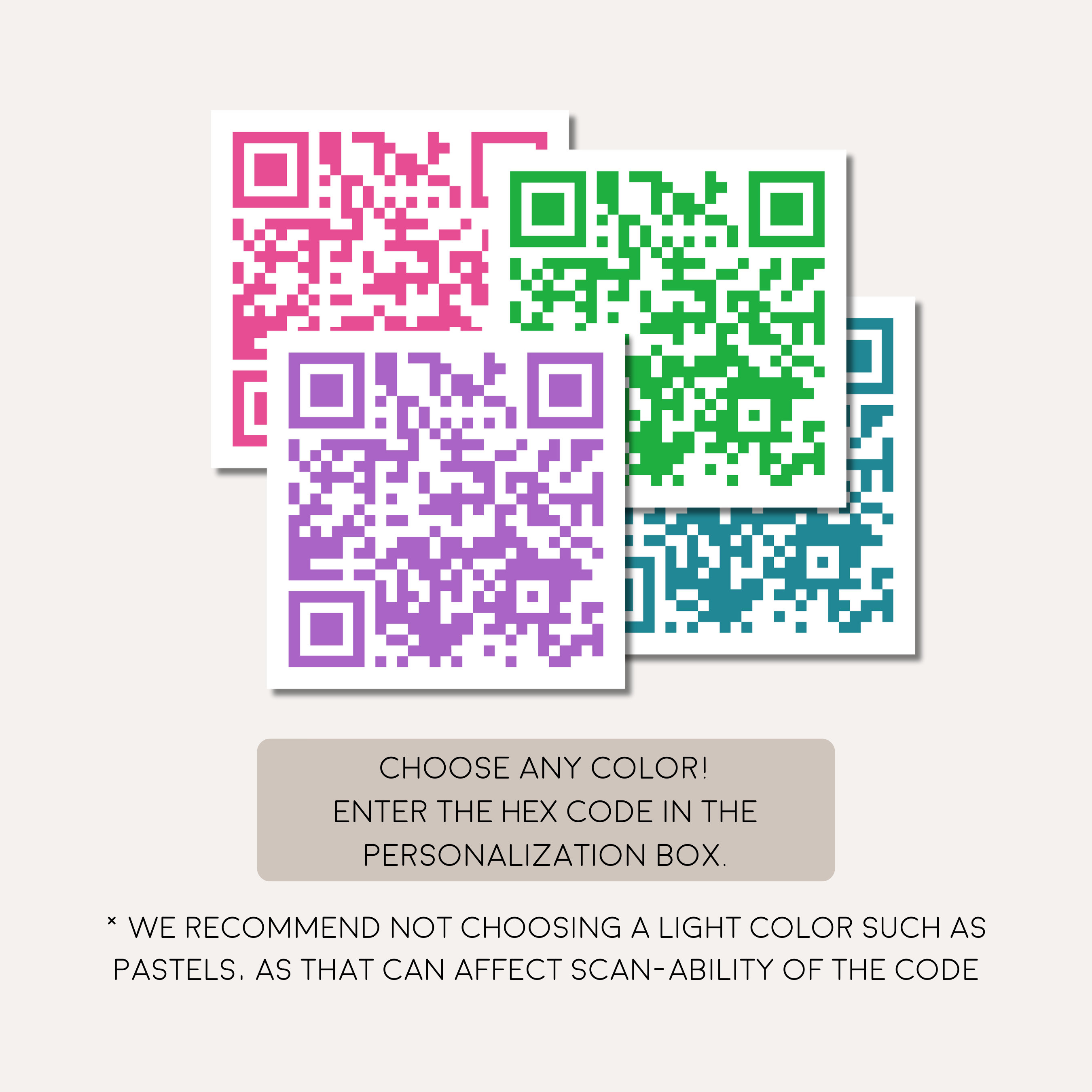 Custom QR Code Small Business Digital QR Code Custom Generated QR Code ...