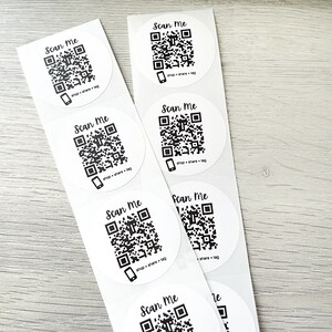 Circle Custom Qr Code Stickers, Thermal Label Stickers for Packaging ...