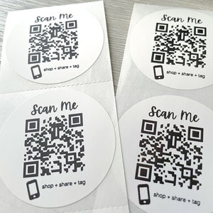Circle Custom Qr Code Stickers, Thermal Label Stickers for Packaging ...