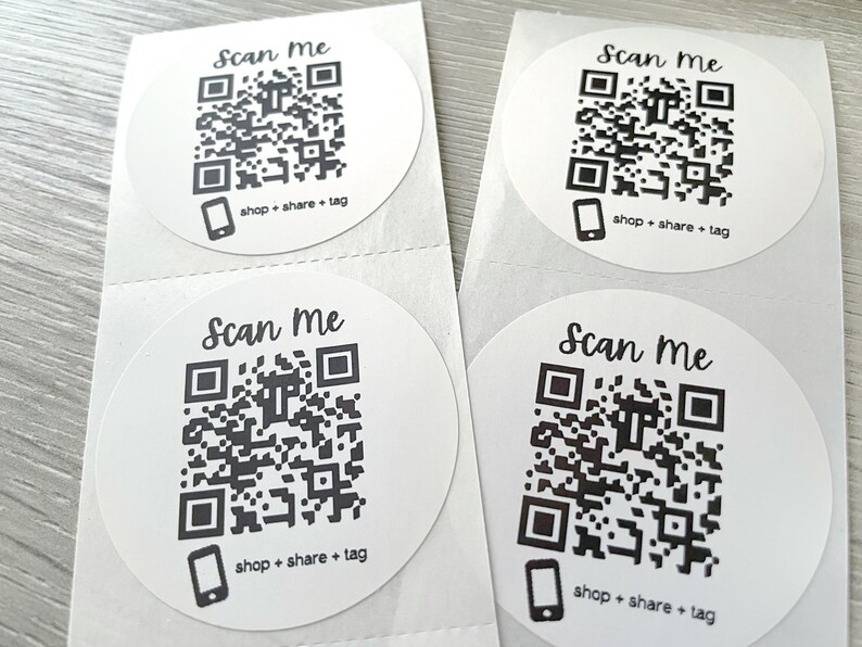 Circle Custom Qr Code Stickers, Thermal Label Stickers for Packaging ...