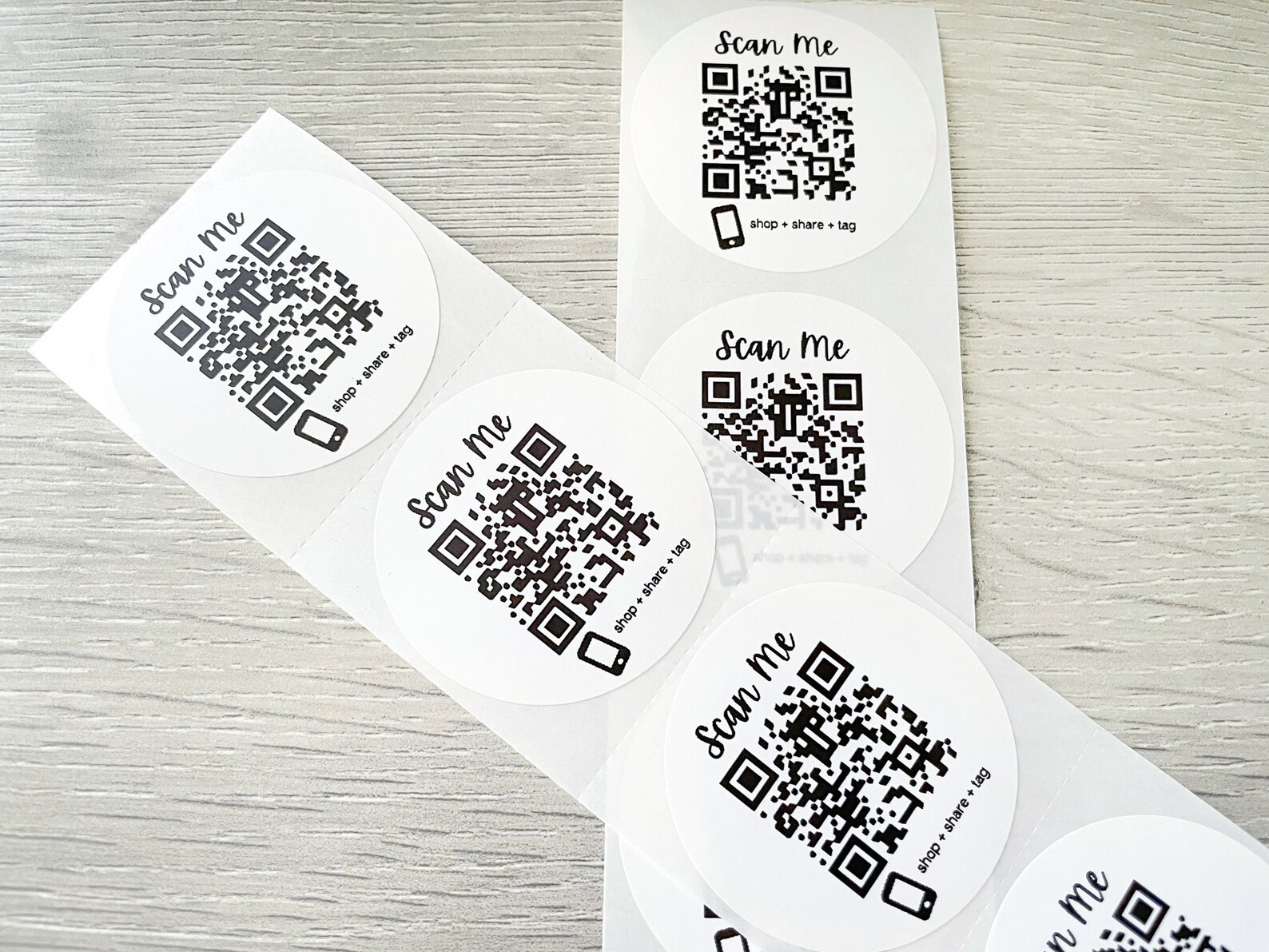 Circle Custom Qr Code Stickers, Thermal Label Stickers for Packaging ...