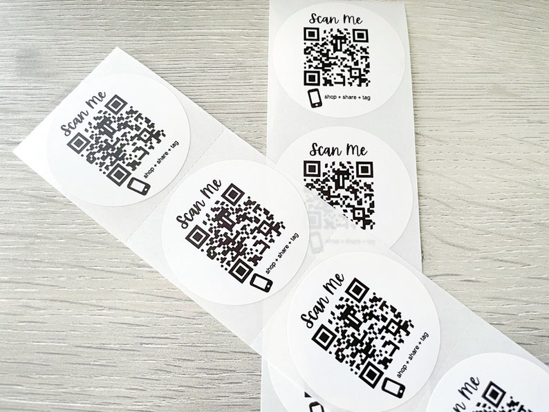 Circle Custom Qr Code Stickers, Thermal Label Stickers for Packaging ...