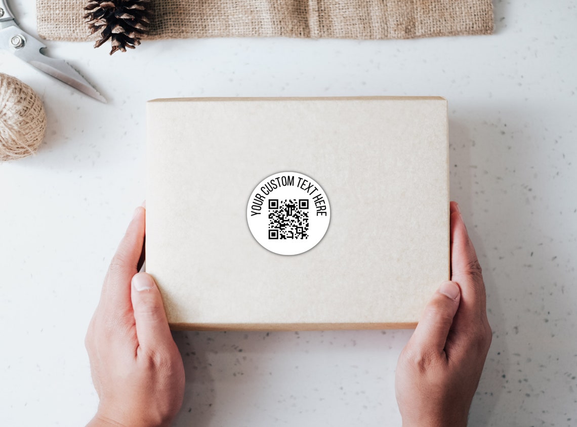 Custom QR Code Stickers: Personalized Small Business Labels - Etsy
