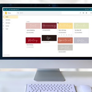 Google Keep Headers for Everyday Google Notes Planner Image Headings ...