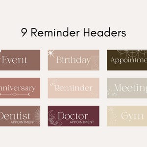 Google Keep Headers for Everyday Celestial Google Notes Planner Image ...