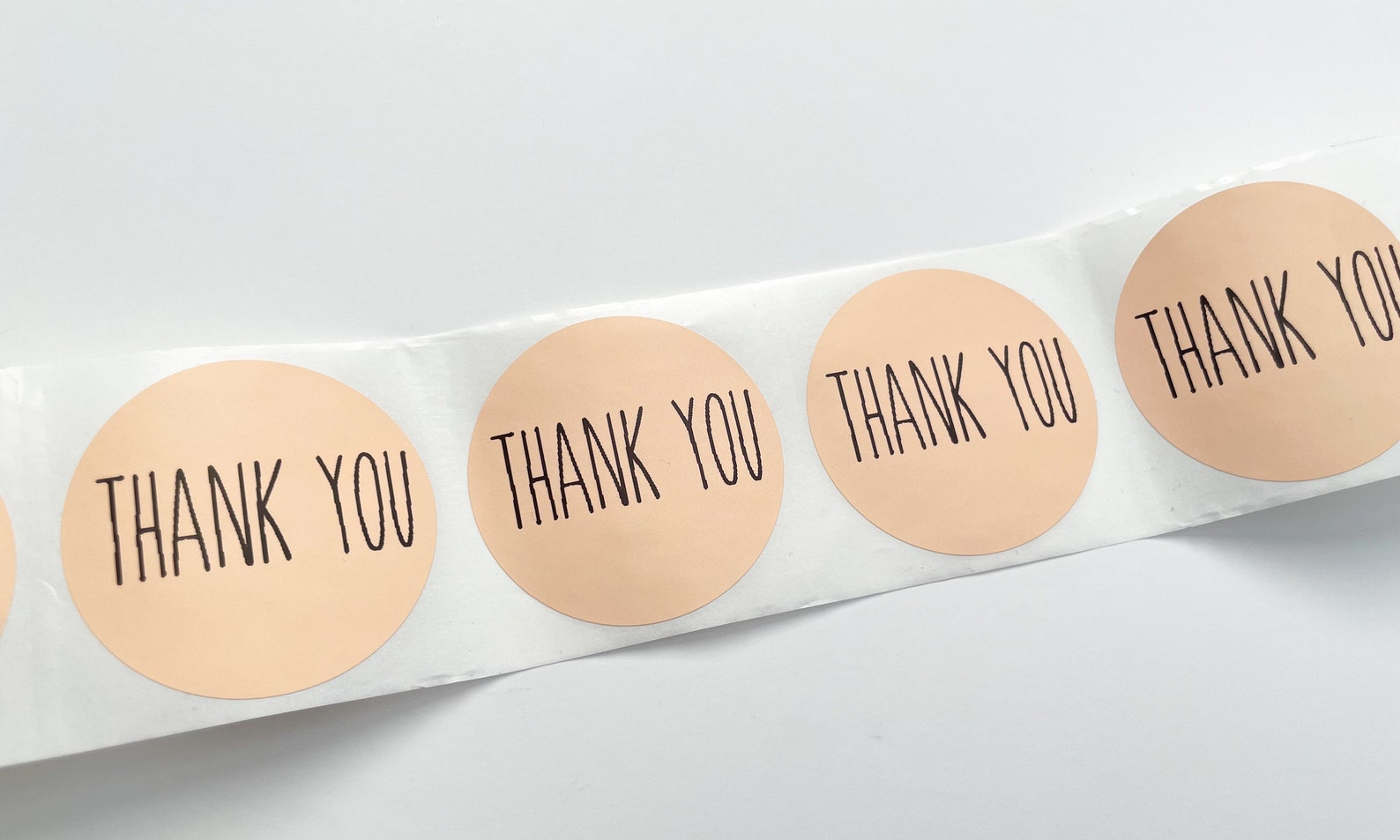 Thank You Stickers, Small Business Thank You Circle Sticker, Round ...