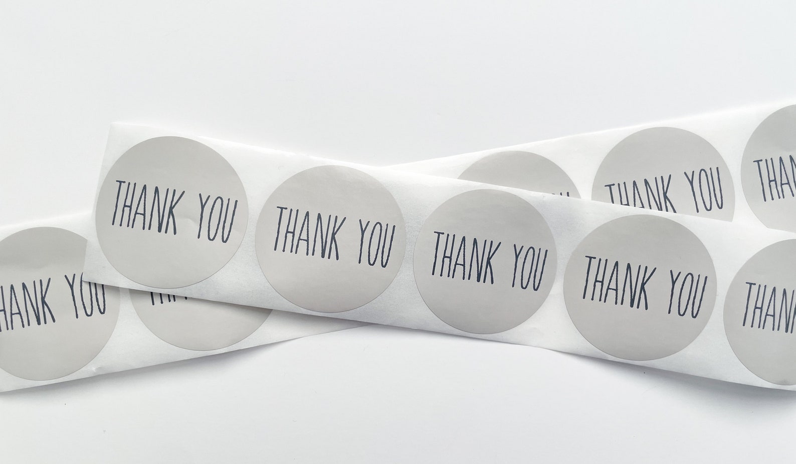 Thank You Stickers, Small Business Thank You Circle Sticker, Round ...
