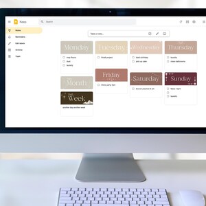 Google Keep Headers for Everyday Celestial Google Notes Planner Image ...